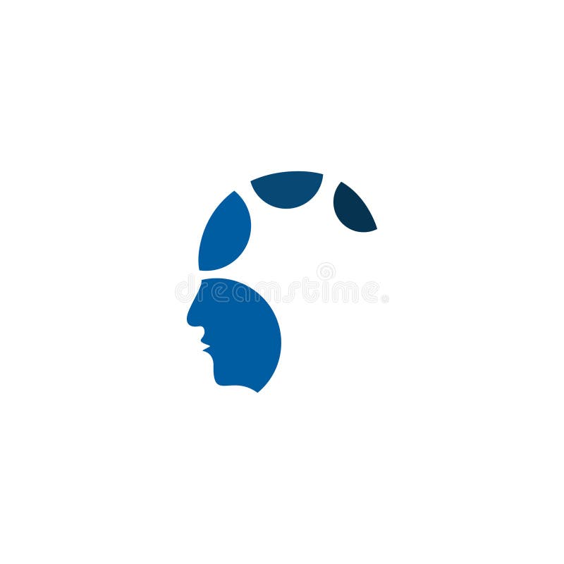 Human Face Mind Psychology Logo Stock Vector - Illustration of ...