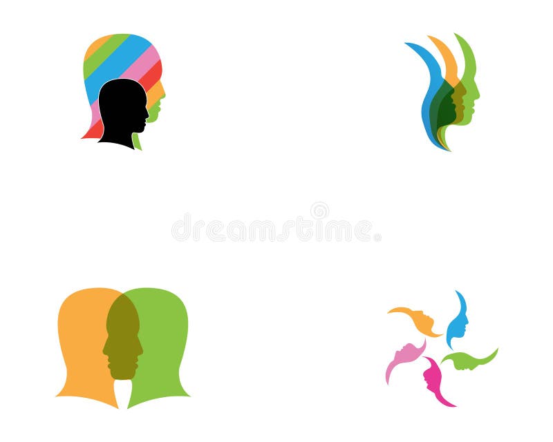Human Face Vector Illustration Stock Vector - Illustration of abstract ...