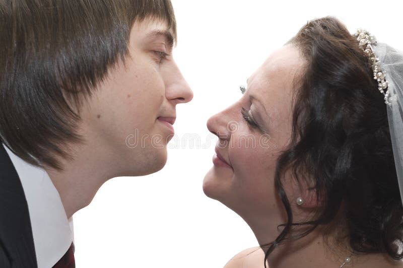 Human Faces Close To Each Other Stock Photo - Image of engagement ...