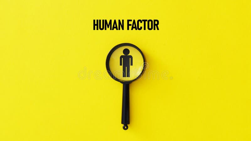 Human Factor is Shown Using the Text Stock Photo - Image of idea ...