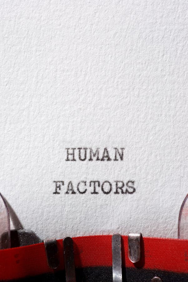 Human factors text stock image. Image of thinking, engineering - 268497555