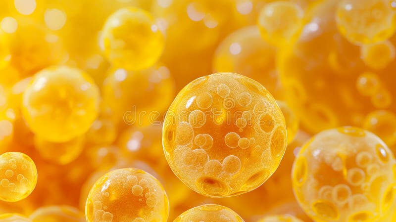 Human Fat Body Tissue Under Microscope View for Physiology Education ...