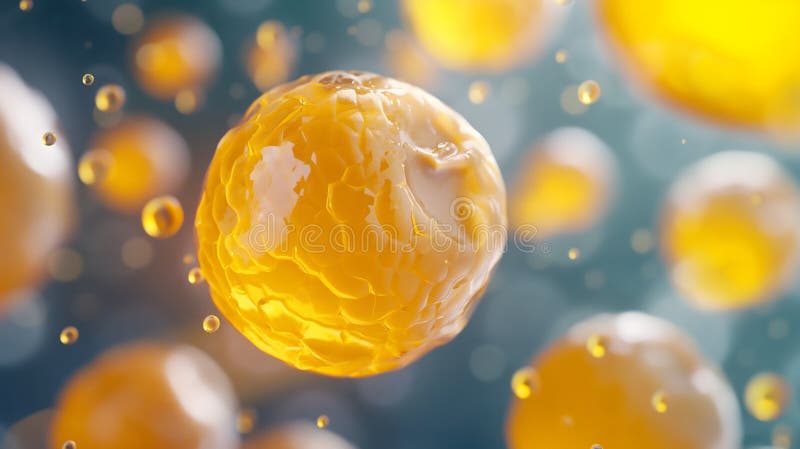 Human Fat Body Tissue Under Microscope View for Physiology Education ...