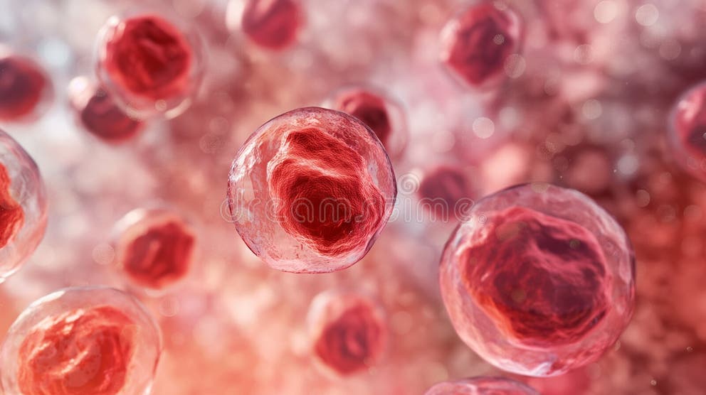 Human Fat Body Tissue Under Microscope View for Physiology Education ...