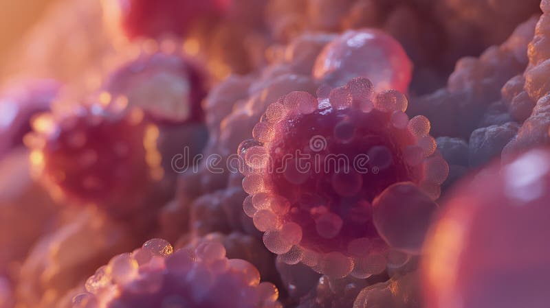 Human Fat Body Tissue Under Microscope View for Physiology Education ...