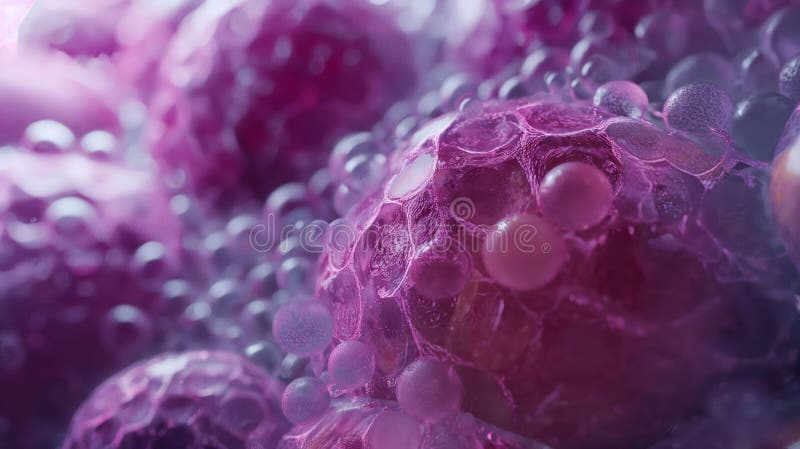 Human Fat Body Tissue Under Microscope View for Physiology Education ...