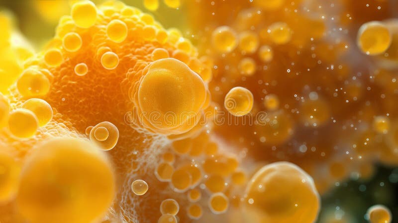 Human Fat Body Tissue Under Microscope View for Physiology Education ...