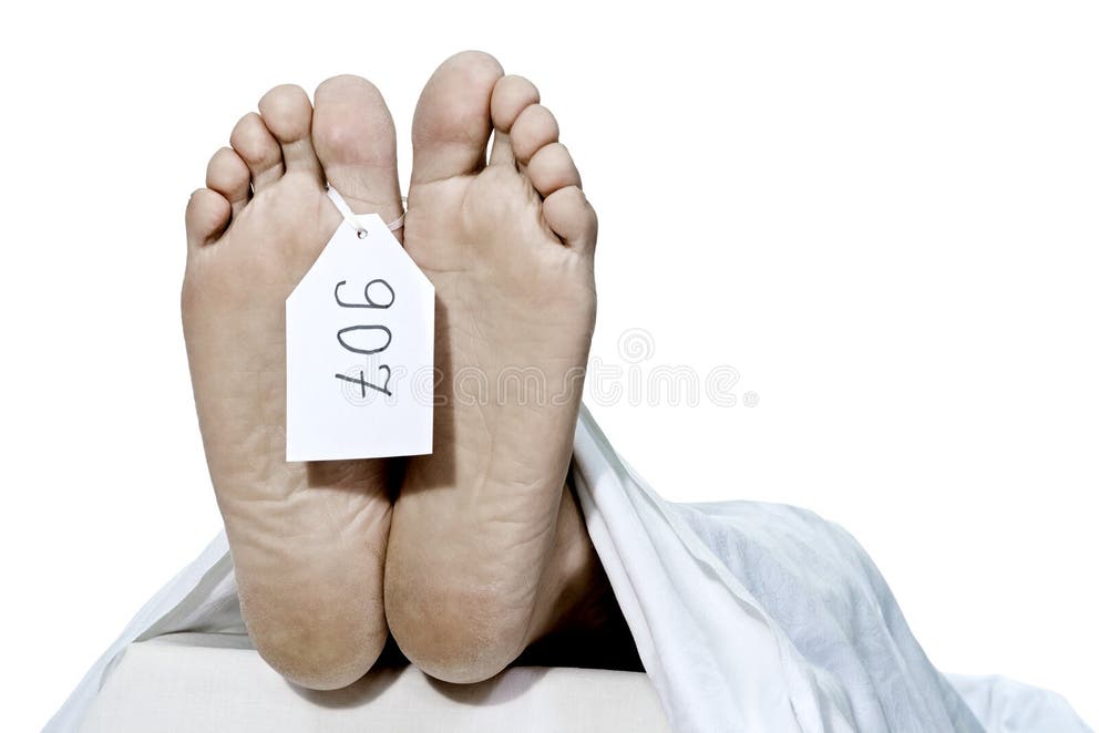 Human feet stock photo. Image of cover, still, dead, death - 7255244