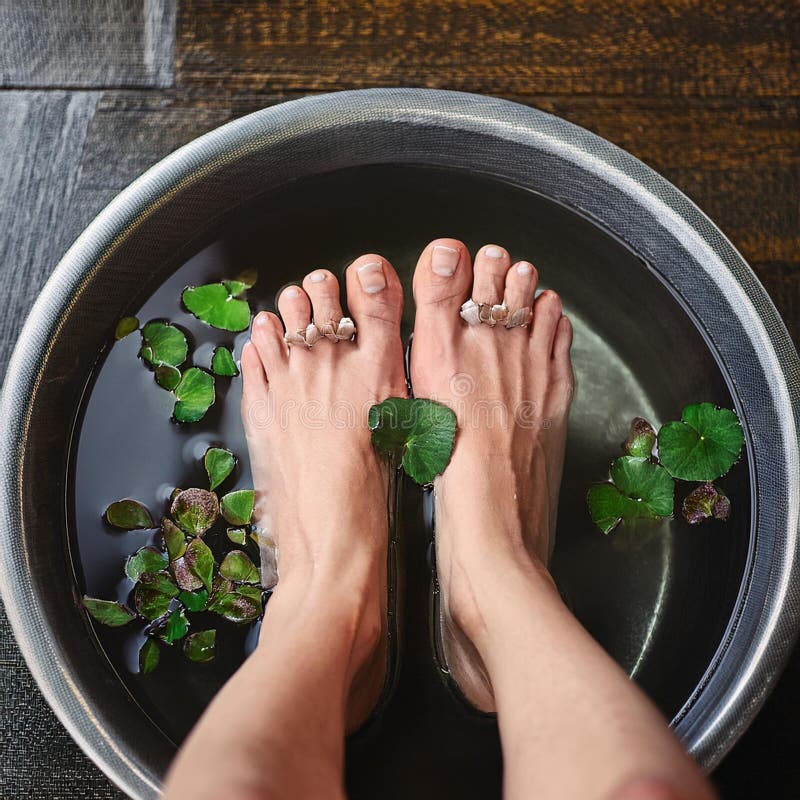 Human Feet in a Basin, AI Generated Stock Illustration - Illustration ...