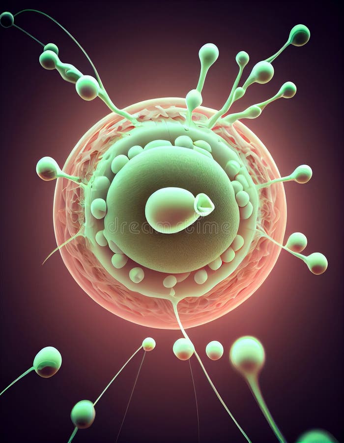 Human Fertilization Concept, Created with Generative AI Stock ...