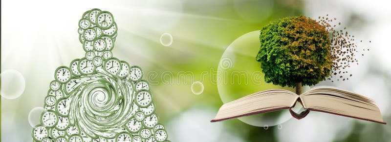 Human Figure Consisting of Dials Showing Different Times Stock Photo ...