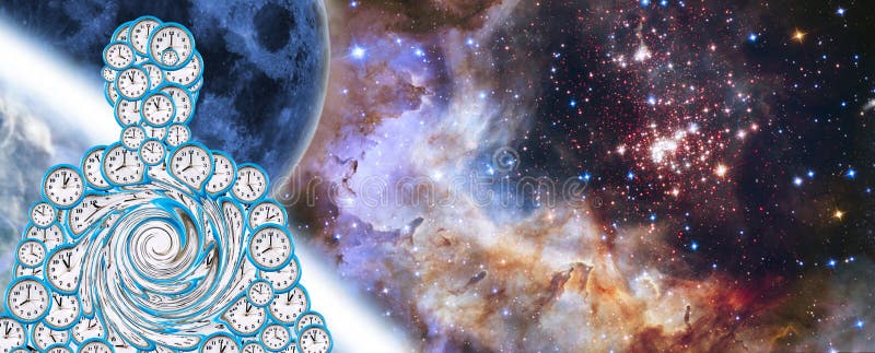 Human Figure Consisting of Dials Showing Different Times Stock ...