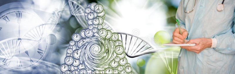 Human Figure Consisting of Dials Showing Different Times Stock Photo ...