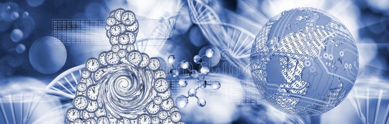 Human Figure Consisting of Dials Showing Different Times Stock Photo ...