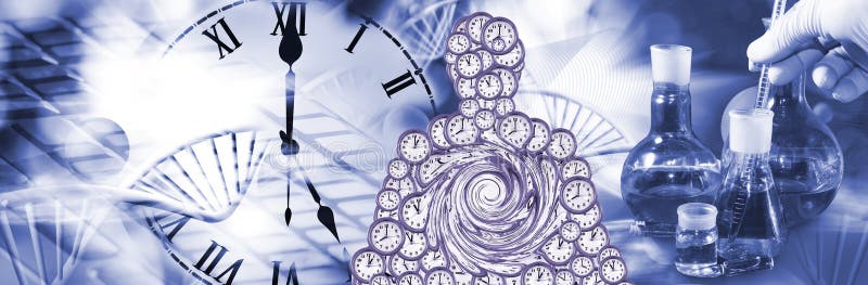 Human Figure Consisting of Dials Showing Different Times Stock ...