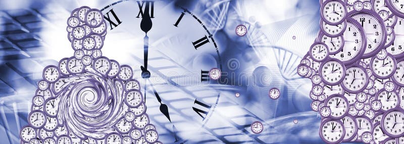 Human Figure Consisting of Dials Showing Different Times Stock ...