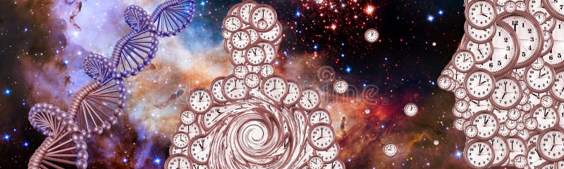 Human Figure Consisting of Dials Showing Different Times Stock Photo ...