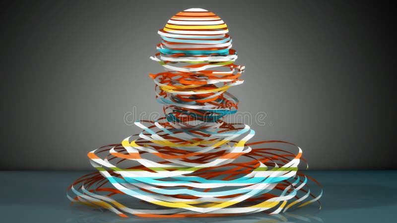 Human Figure Cut into Slices Stock Illustration - Illustration of ...