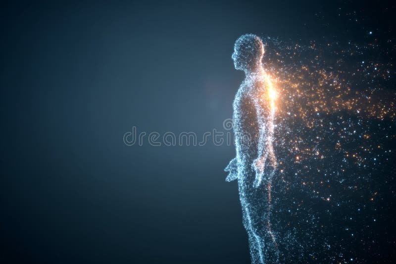 Human Figure Dissolving Data Particles Stock Photos - Free & Royalty ...