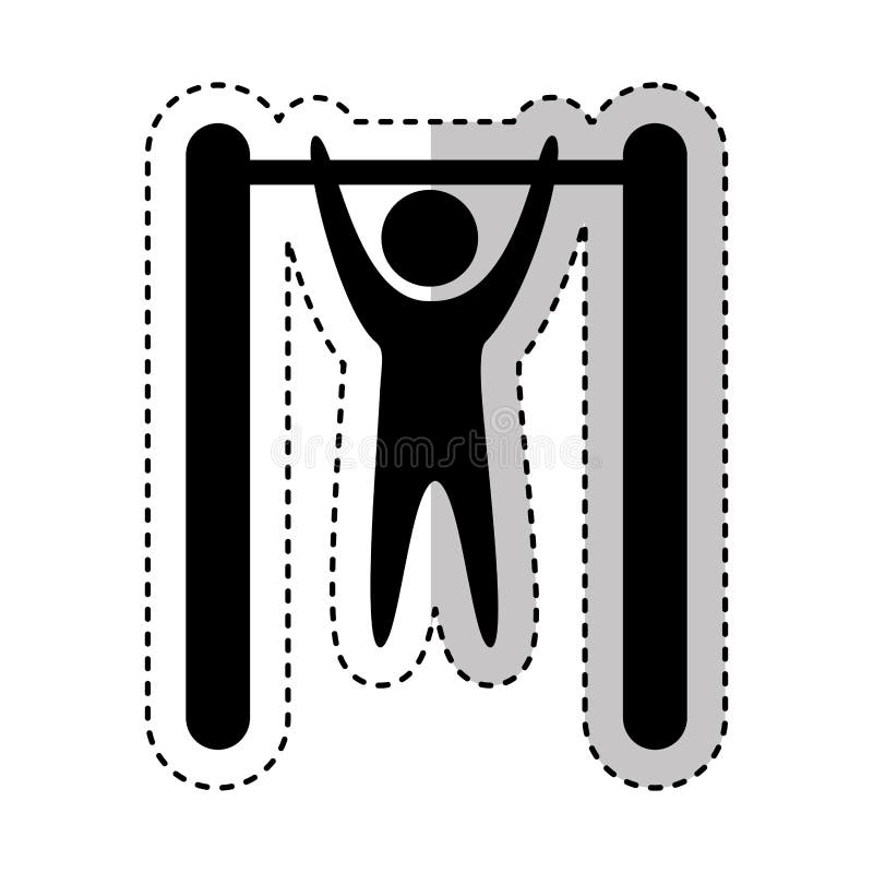 Human Figure Doing Exercise Stock Vector - Illustration of graphic ...