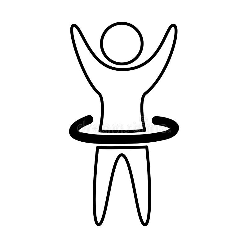 Human Figure Doing Exercise Stock Vector - Illustration of active ...