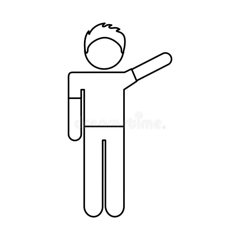 Human figure isolated icon stock illustration. Illustration of abstract ...