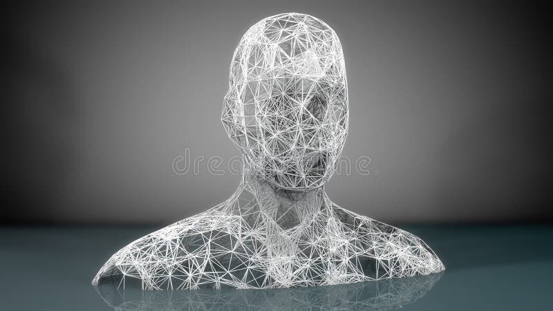 Human Figure Made with Lines Stock Illustration - Illustration of ...