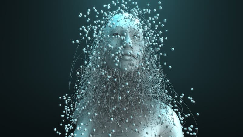 Human Figure Made with Lines Stock Illustration - Illustration of human ...