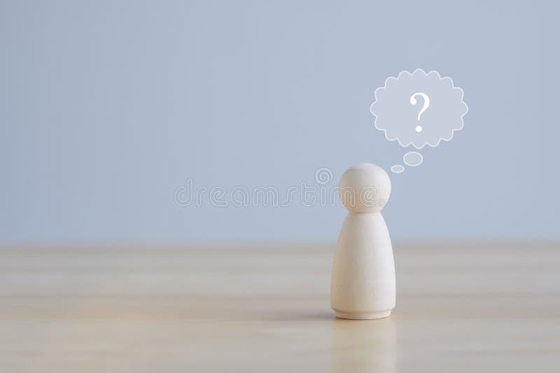 Human Figure with Question Mark Symbol on Speech Bubble. FAQ, Support ...