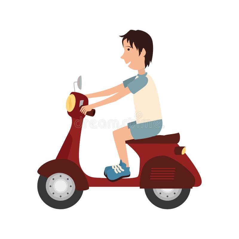 Human Figure Riding Motorcycle Stock Vector - Illustration of ride ...