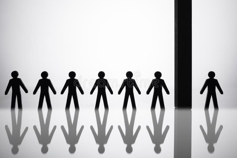 Human Figure Separated by Block Stock Image - Image of group, figurine ...