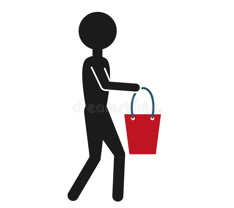 Human Figure Shopping Basket Stock Illustrations – 131 Human Figure ...