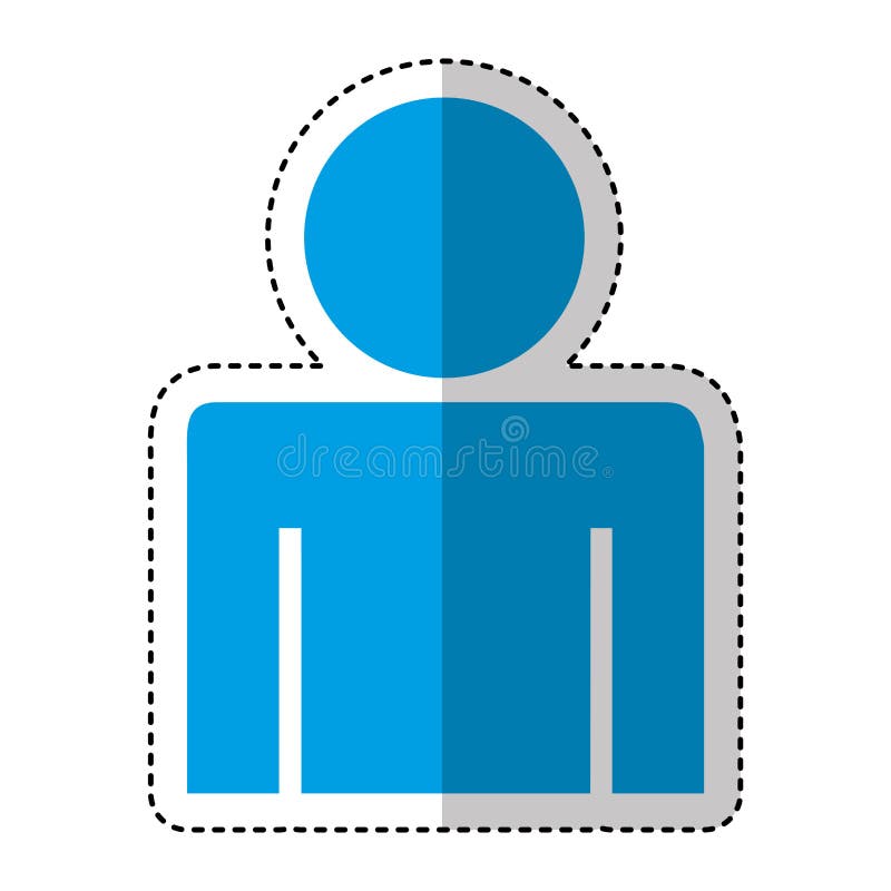 Human Figure Silhouette Icon Stock Illustration - Illustration of ...