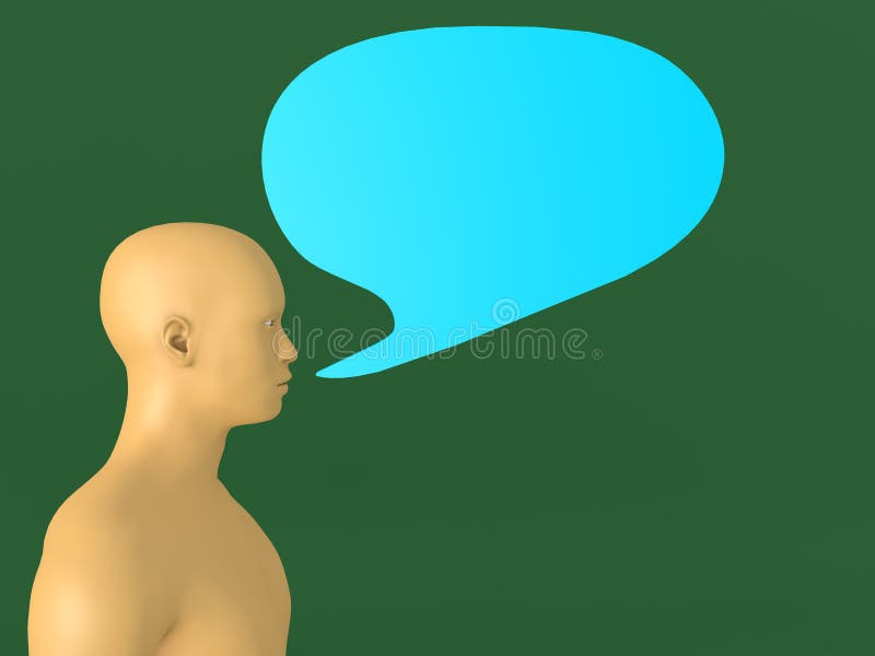 Human Figure and Space To Place Comic Text Stock Illustration ...