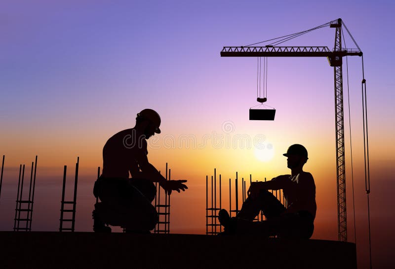 Human figures builders stock illustration. Illustration of profession ...