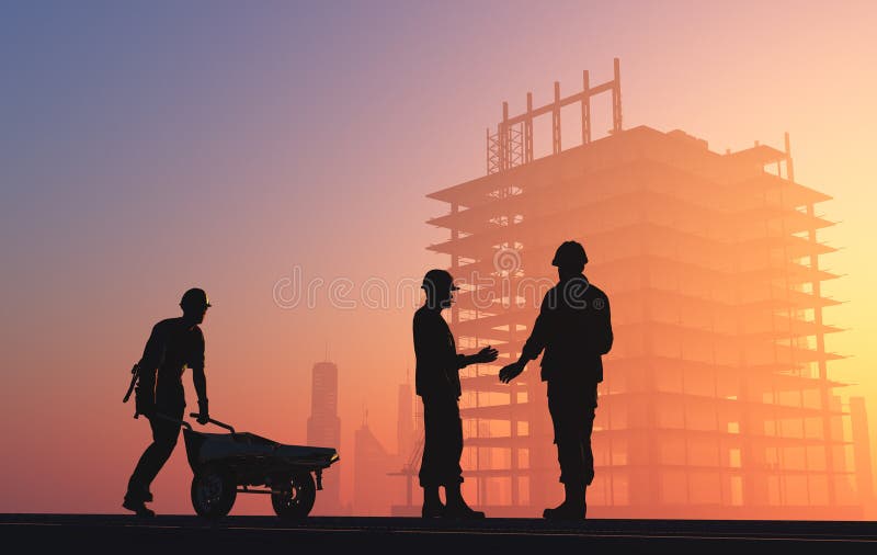 Human figures builders stock illustration. Illustration of occupation ...