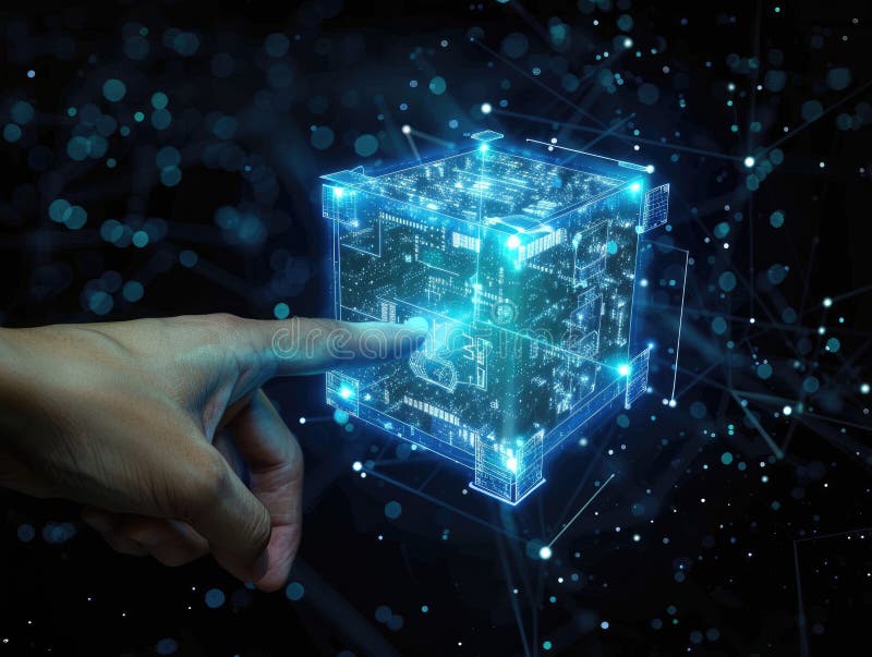 Human Fingers Touch Electronic Screens. Stock Illustration ...