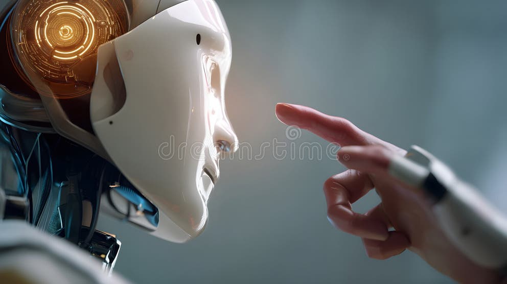 Human Finger Reaching for Advanced Artificial Intelligence Robot Head ...