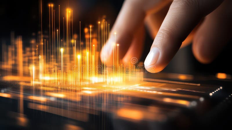 Microscopic Exploration, Human Finger Makes Contact with a Vibrant Cell ...