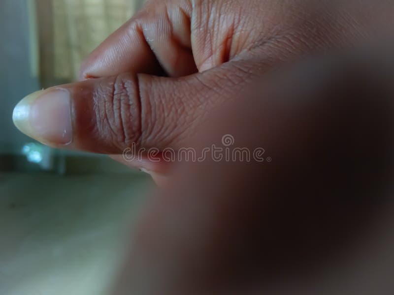 Human finger with nail stock image. Image of nose, hand - 195423777