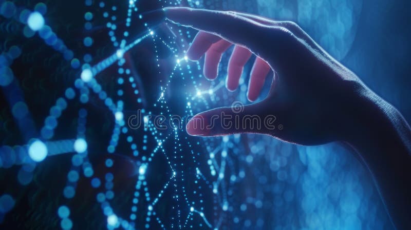 Human Finger is Touching a Dynamic and Luminous Network of Connections ...