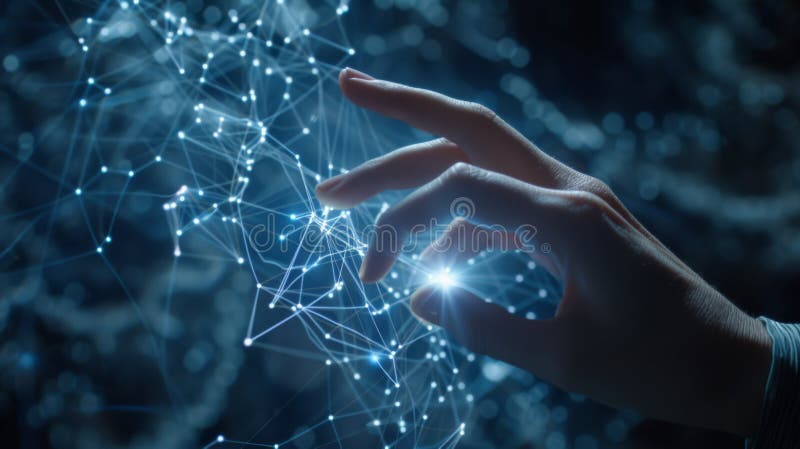 Human Finger is Touching a Dynamic and Luminous Network of Connections ...