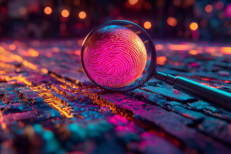 A Human Fingerprint is Processed through the Identification System ...