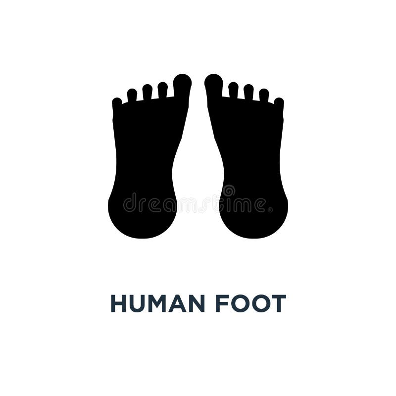 Human Foot Icon. Simple Element Illustration Stock Vector ...