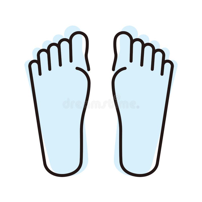 Human Foot Icon, Vector Illustration Stock Vector - Illustration of ...
