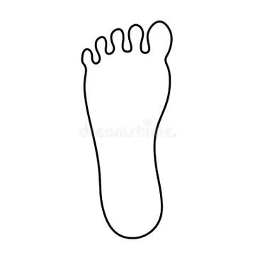 Foot Outline Stock Illustrations – 51,439 Foot Outline Stock ...