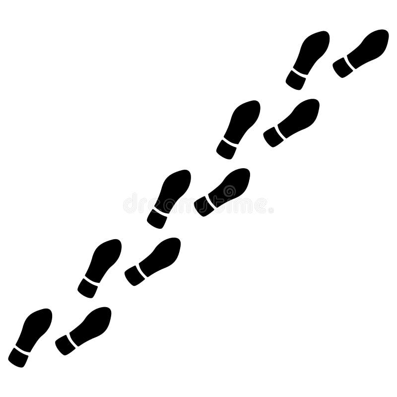 Foot Prints Route Stock Illustrations – 73 Foot Prints Route Stock ...
