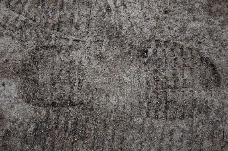 Human Footprint on the Ground Stock Photo - Image of hiking, footpath ...