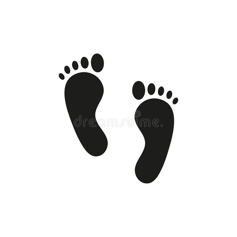 Human Footprint Icon. Vector Illustration. Stock Vector - Illustration ...