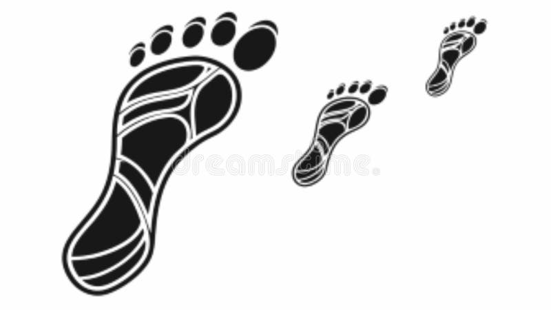 Human Footprints, Path and Journey Symbol, Vector Design Generative AI ...
